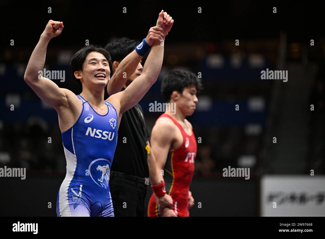 Yoyogi 2nd Gymnasium, Tokyo, Japan. 23rd Dec, 2023. (L-R) Kento Yumiya, Rikuto Arai, DECEMBER 23 ...