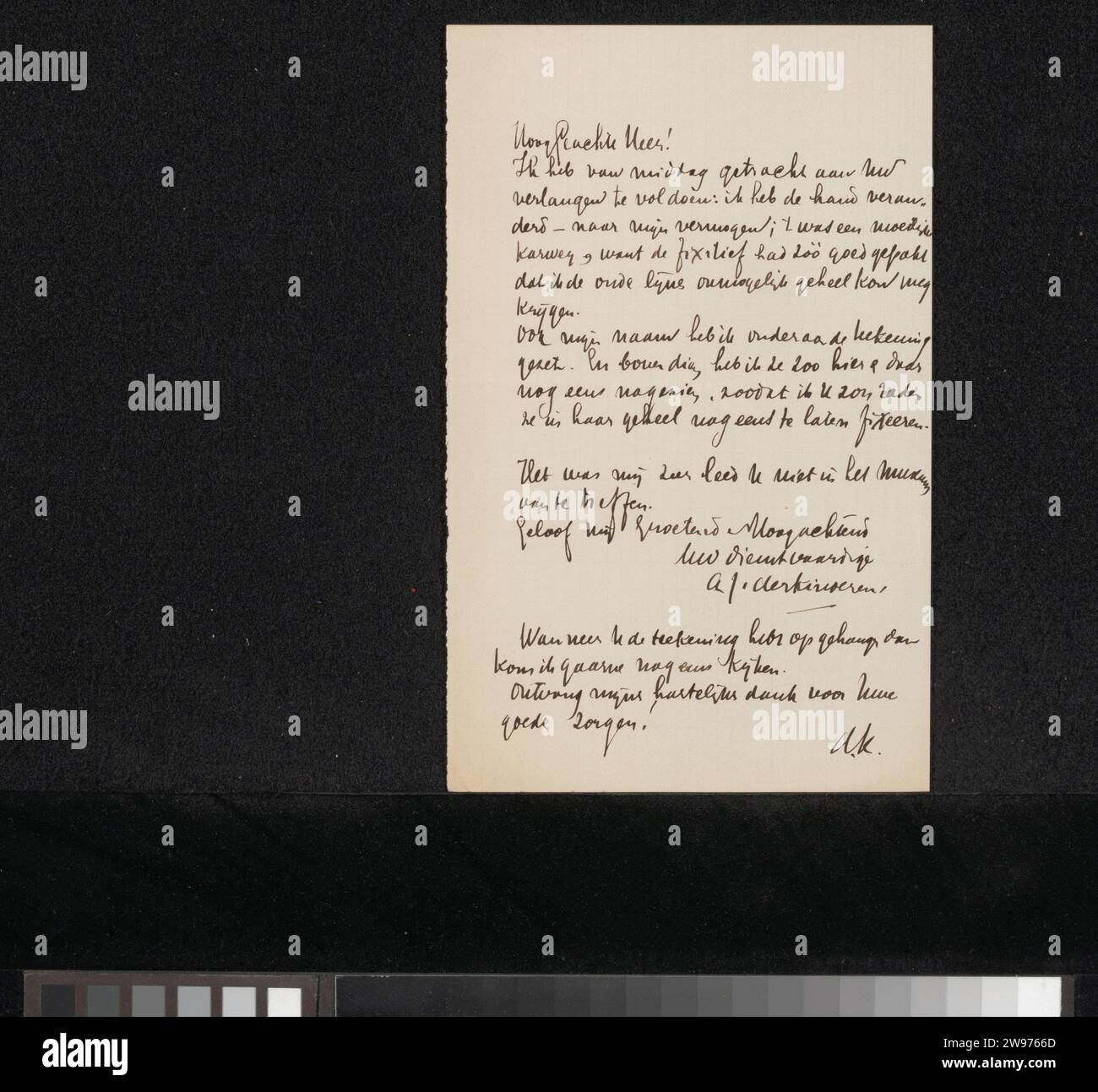 Letter to Pieter Haverkorn van Rijsewijk, Antoon Derkinderen, 1869 ...