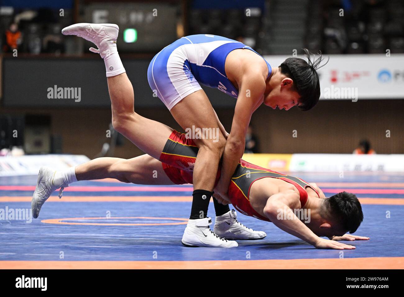 Yoyogi 2nd Gymnasium, Tokyo, Japan. 23rd Dec, 2023. (T-B) Kaito Inaba, Maito Kawana, DECEMBER 23 ...