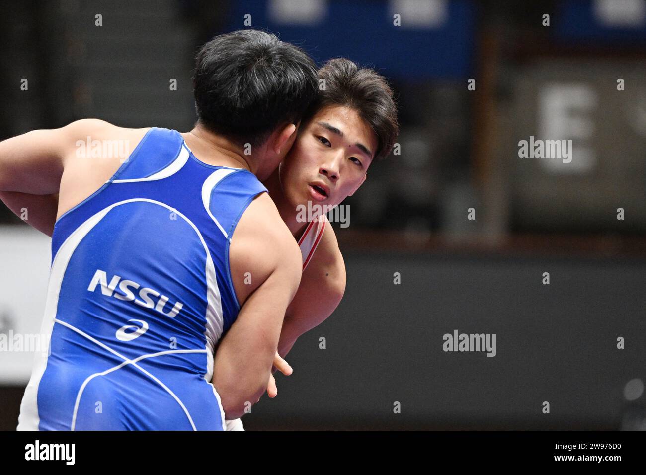 Yoyogi 2nd Gymnasium, Tokyo, Japan. 23rd Dec, 2023. (L-R) Taishi Tomoyose, Isami Horikita ...