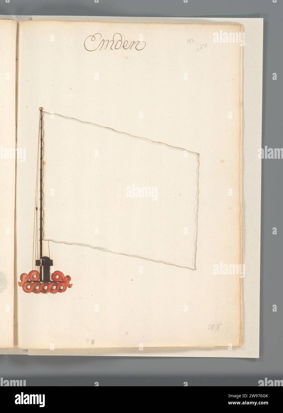 Flag of Emden (Blanco), Anonymous, 1667 - 1670 drawing Blanco ...