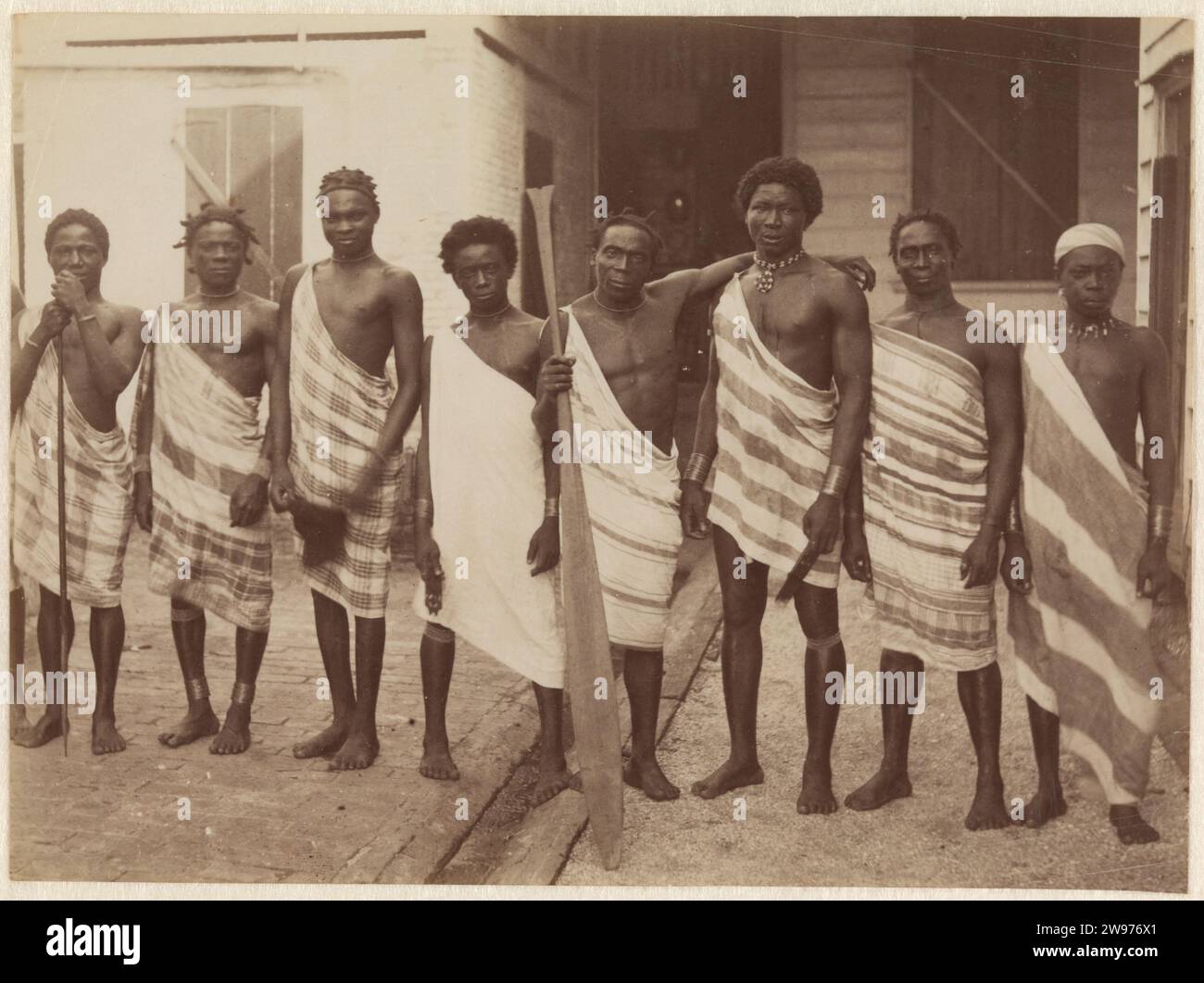 Group Maroons, 1882 - 1902 photograph Group of eight Maroons poses in a ...