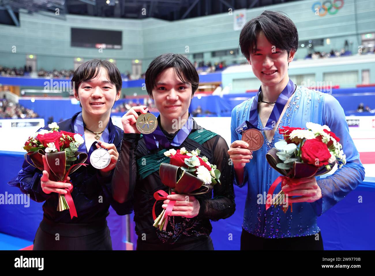 (L-R) Yuma Kagiyama, Shoma Uno, Sota Yamamoto, DECEMBER 23, 2023 - Figure Skating : Japan Figure ...