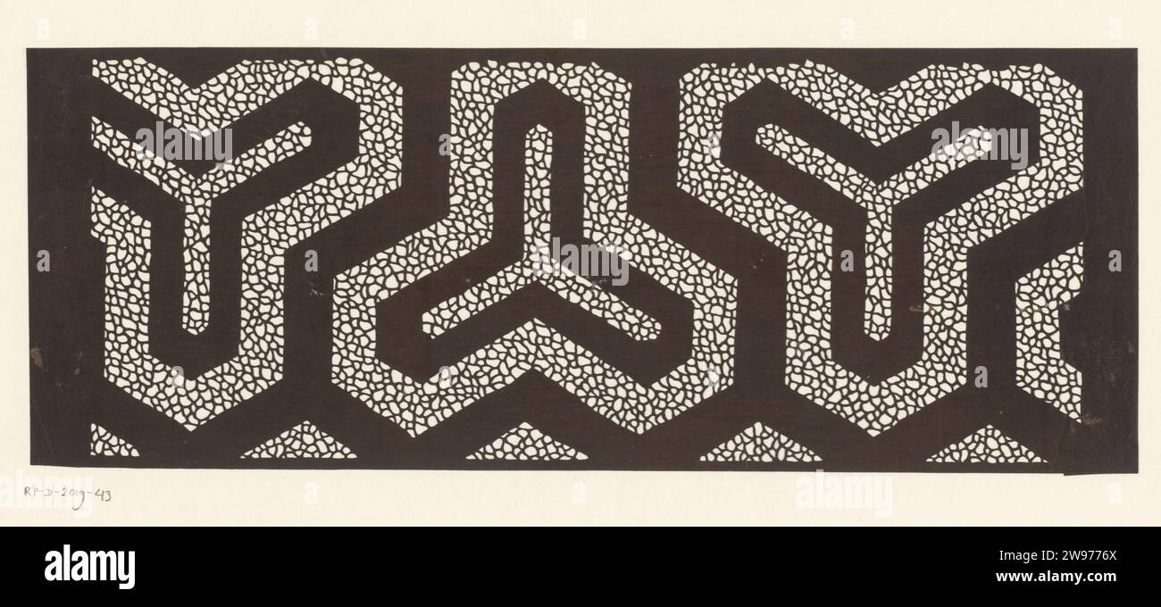 Template with three -pointed shape, Anonymous, 1800 - 1909 Japanese ...