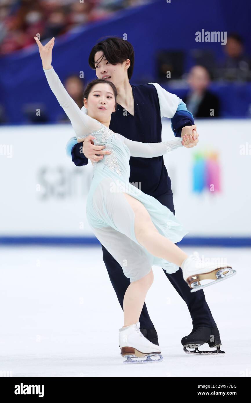 Nagano, Japan. 24th Dec, 2023. Azusa Tanaka Shingo Nishiyama Figure Skating : Japan Figure ...