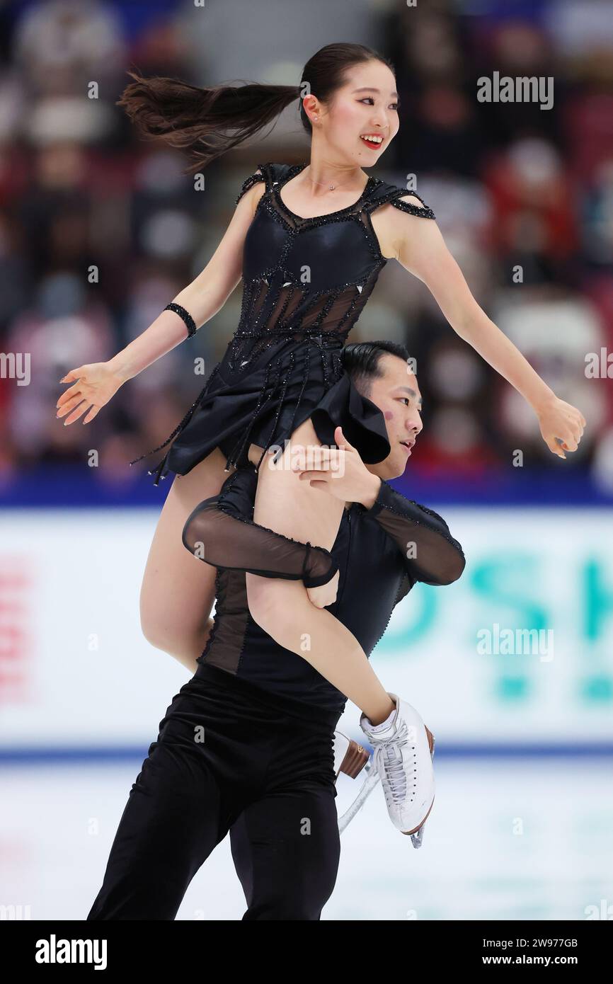 Nagano, Japan. 24th Dec, 2023. Akari Kinoshita & Takahiko Tamura Figure Skating : Japan Figure ...