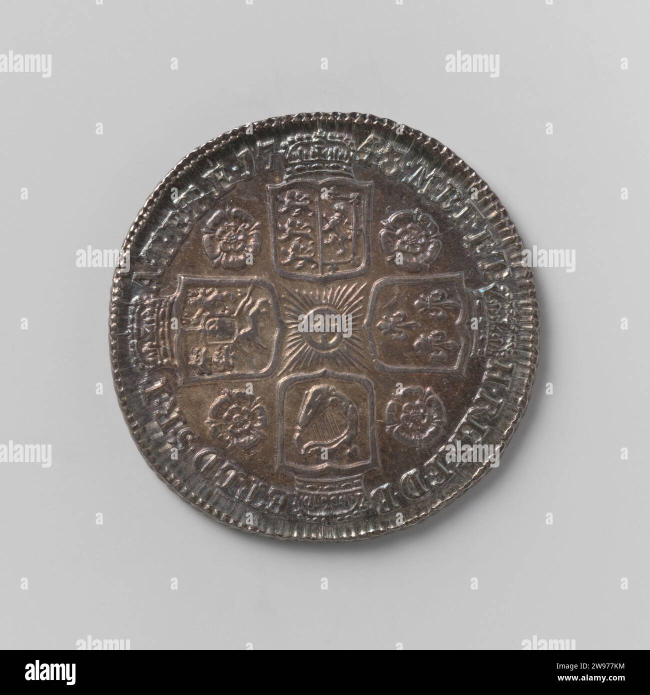 Shilling from England of George II, 1743 ,, 1743 coin Silver coin ...