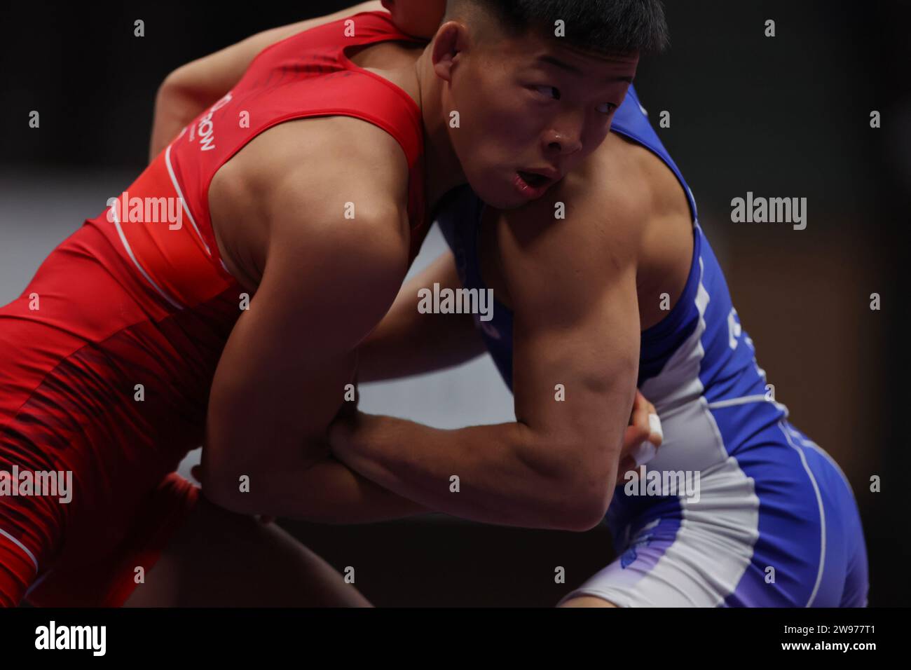 Yoyogi 2nd Gymnasium, Tokyo, Japan. 24th Dec, 2023. (L-R) Katsuaki Endo ...