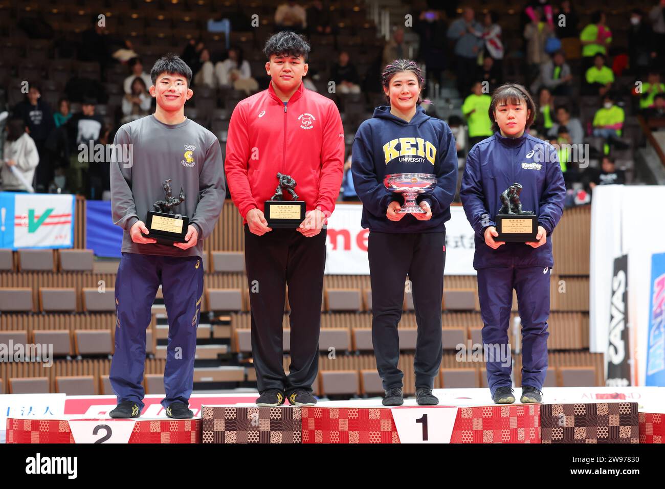Yoyogi 2nd Gymnasium, Tokyo, Japan. 24th Dec, 2023. (L-R) Kyotaro ...