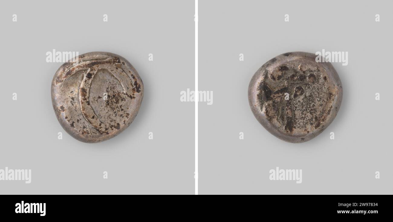 Silver Double Fanam from Madras in British India under the East India ...