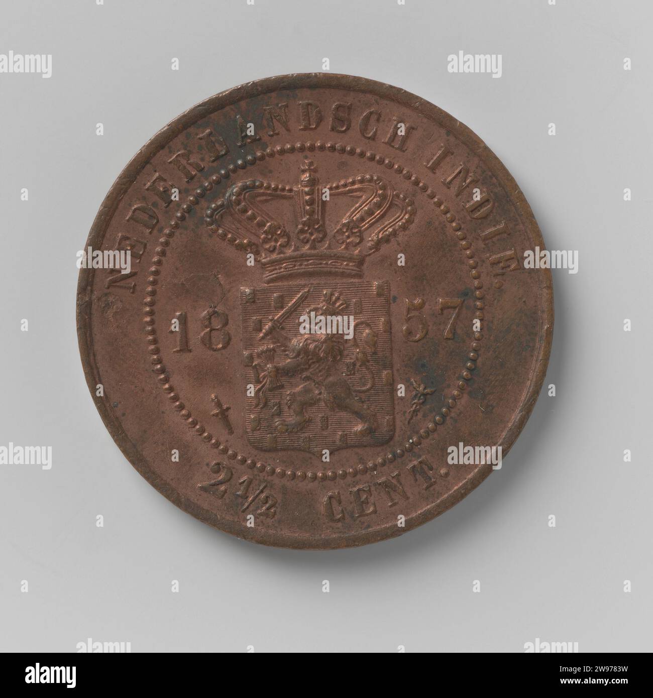 2½ cents from the Dutch East Indies, 1857, Willem III (King of the ...