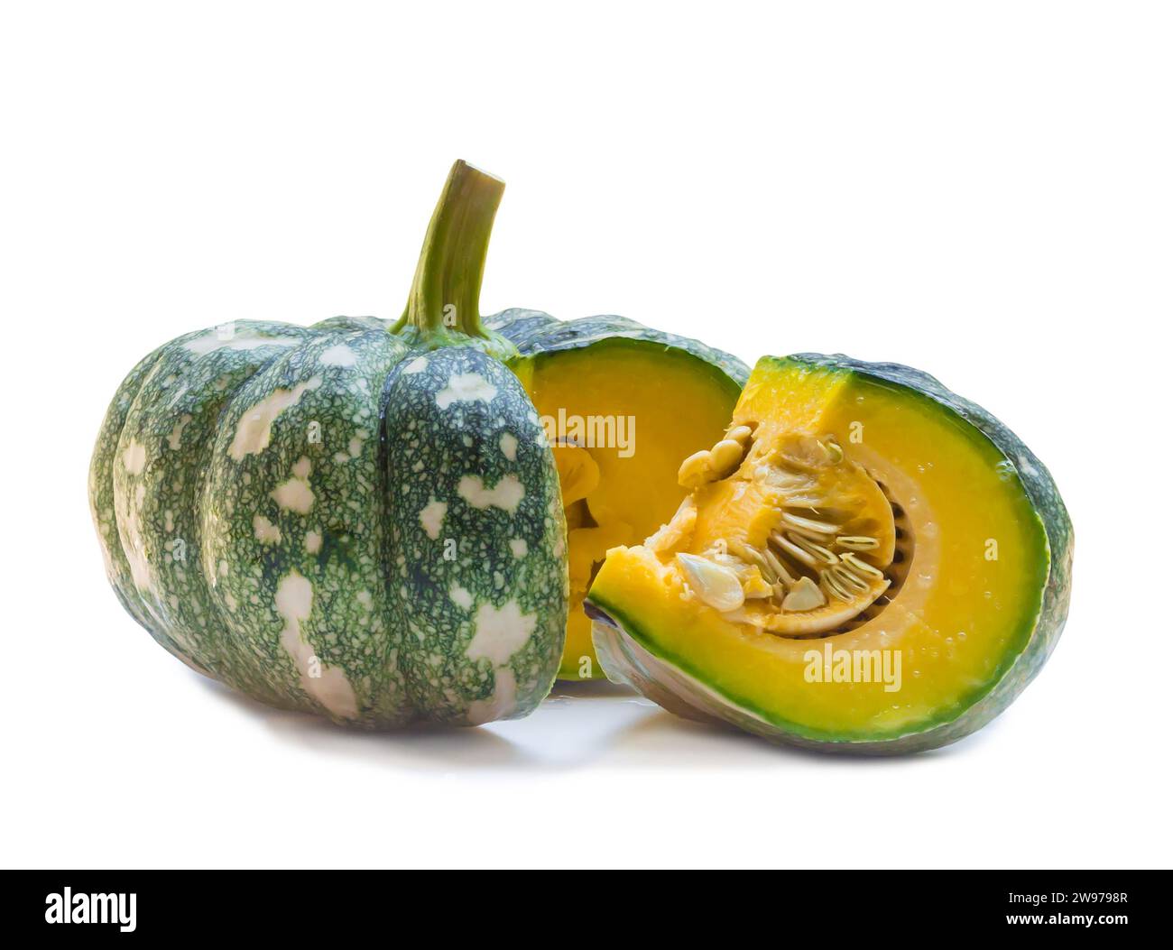 Pumpkin fruit split orange Cut Out Stock Images & Pictures - Alamy