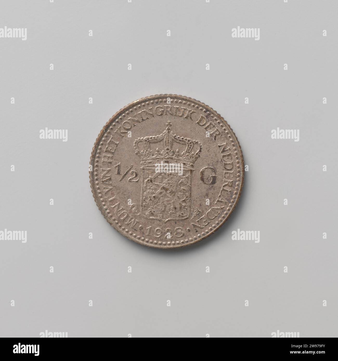 Dutch ½ guilders, 1928, Wilhelmina (Queen of the Netherlands), 1928 ...