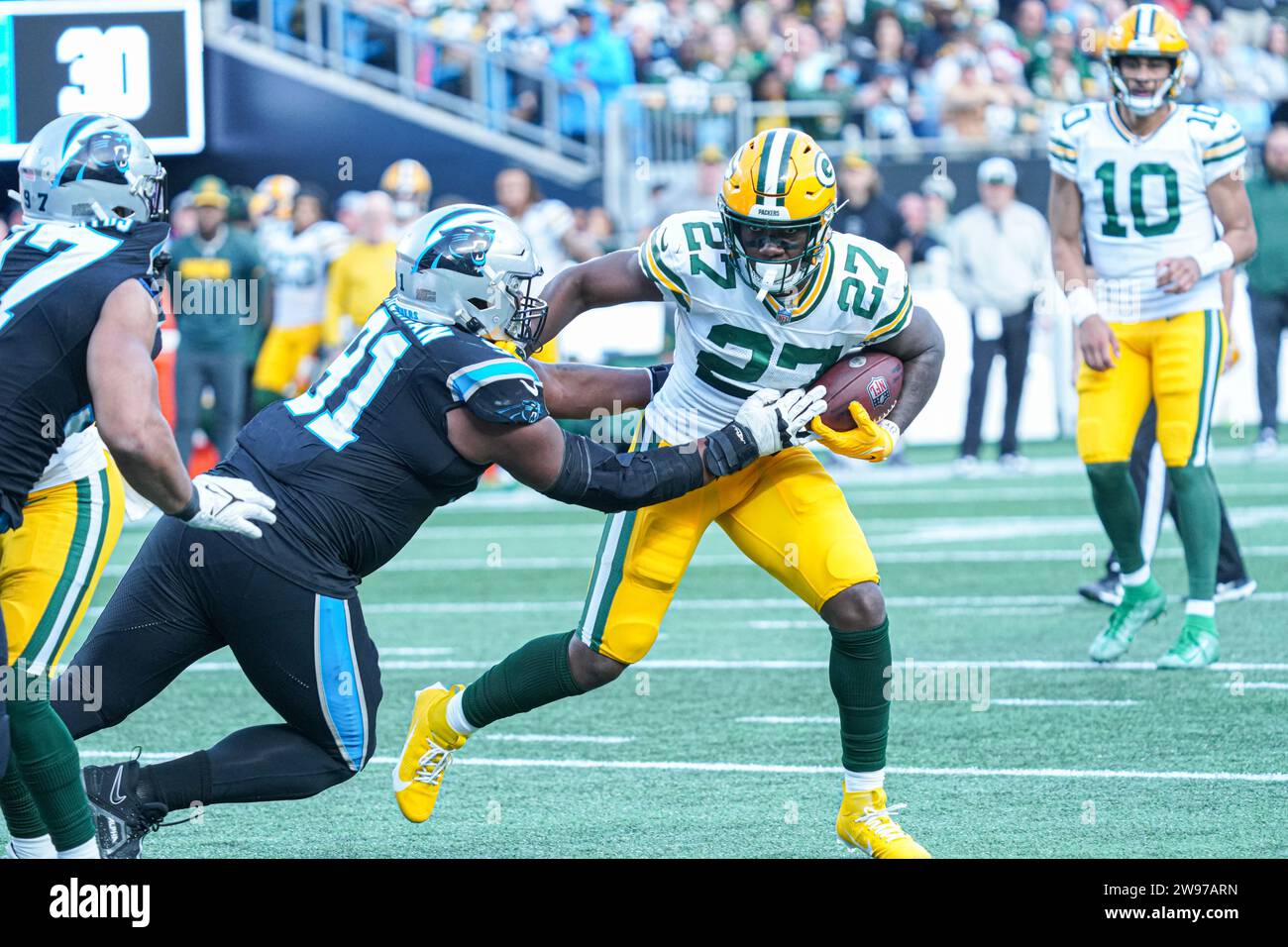 Charlotte, North Carolina, USA, December 24, 2023, Green Bay Packers ...