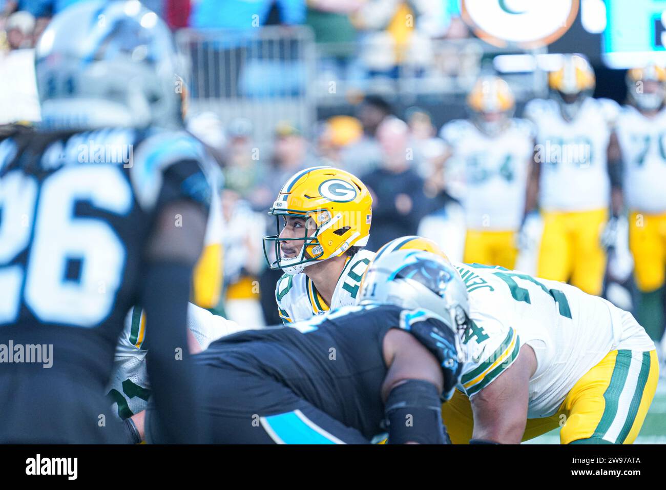 Charlotte, North Carolina, USA, December 24, 2023, Green Bay Packers ...