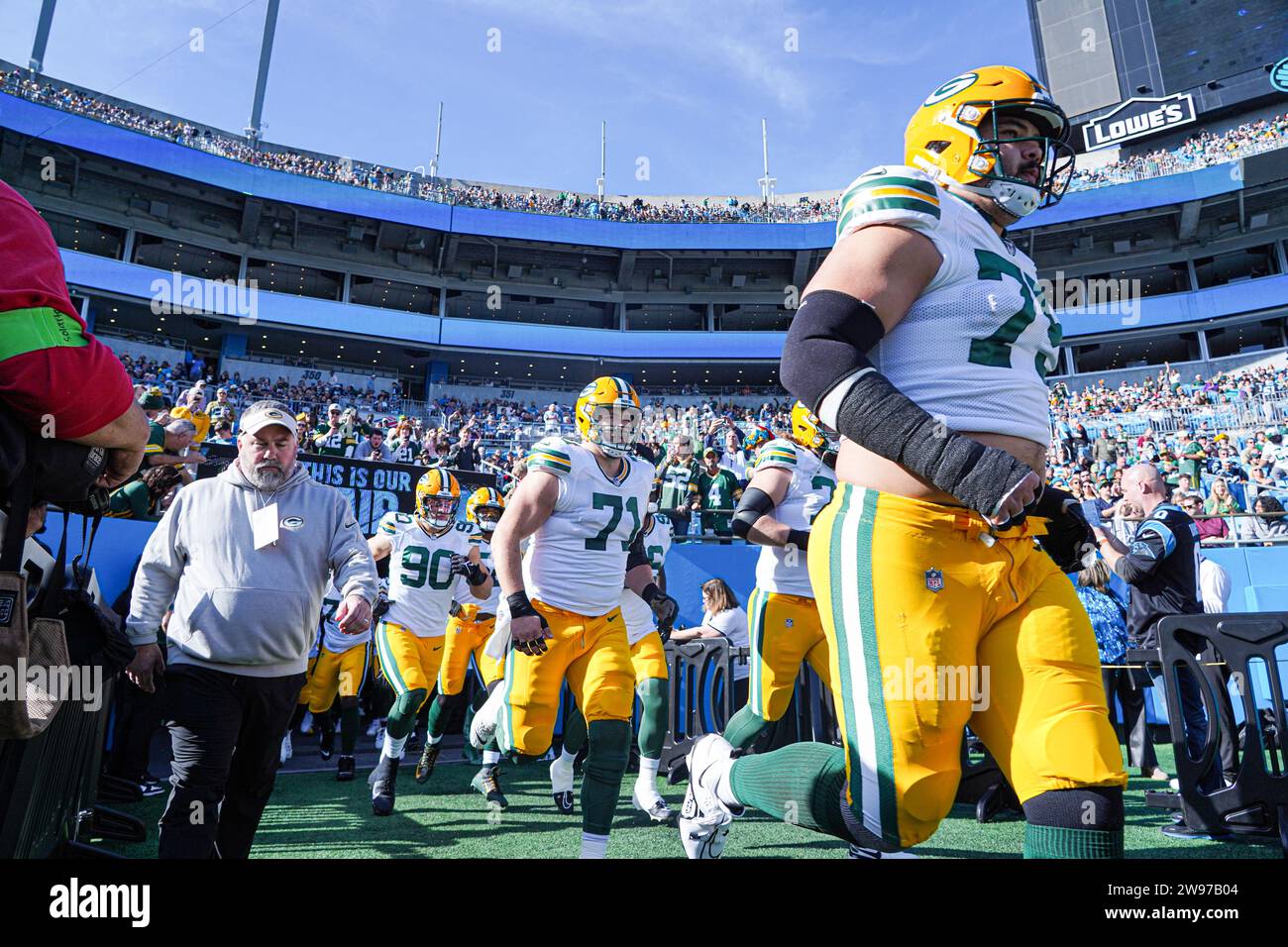 Charlotte, North Carolina, USA, December 24, 2023, Green Bay Packers ...
