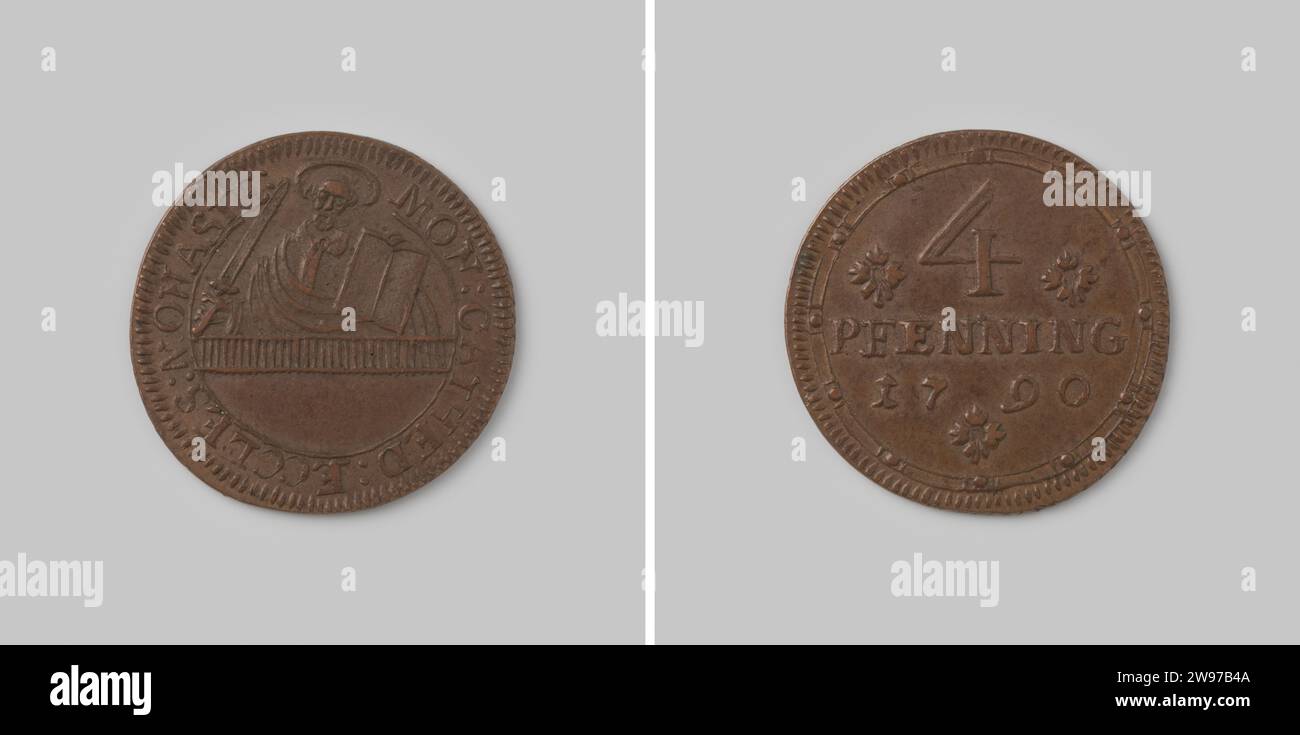 4 pfenning from the Domkapittel van Münster, 1790 ,, 1790 coin Copper ...