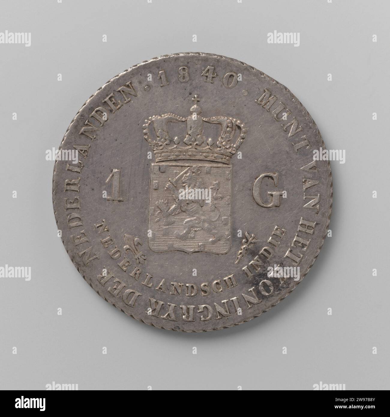 Gulden of the Dutch East Indies, 1840, William I (King of the ...