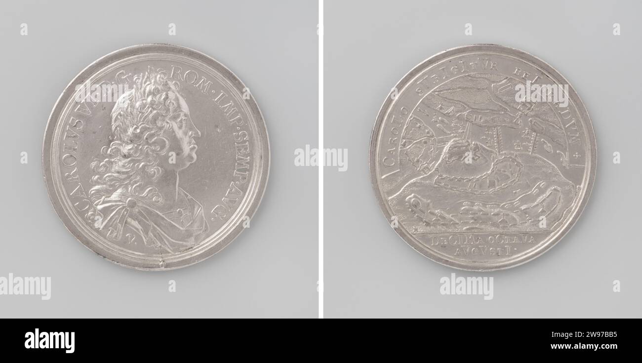 Conquest of Belgrade, Georg Wilhelm Vestner, 1717 history medal Silver ...