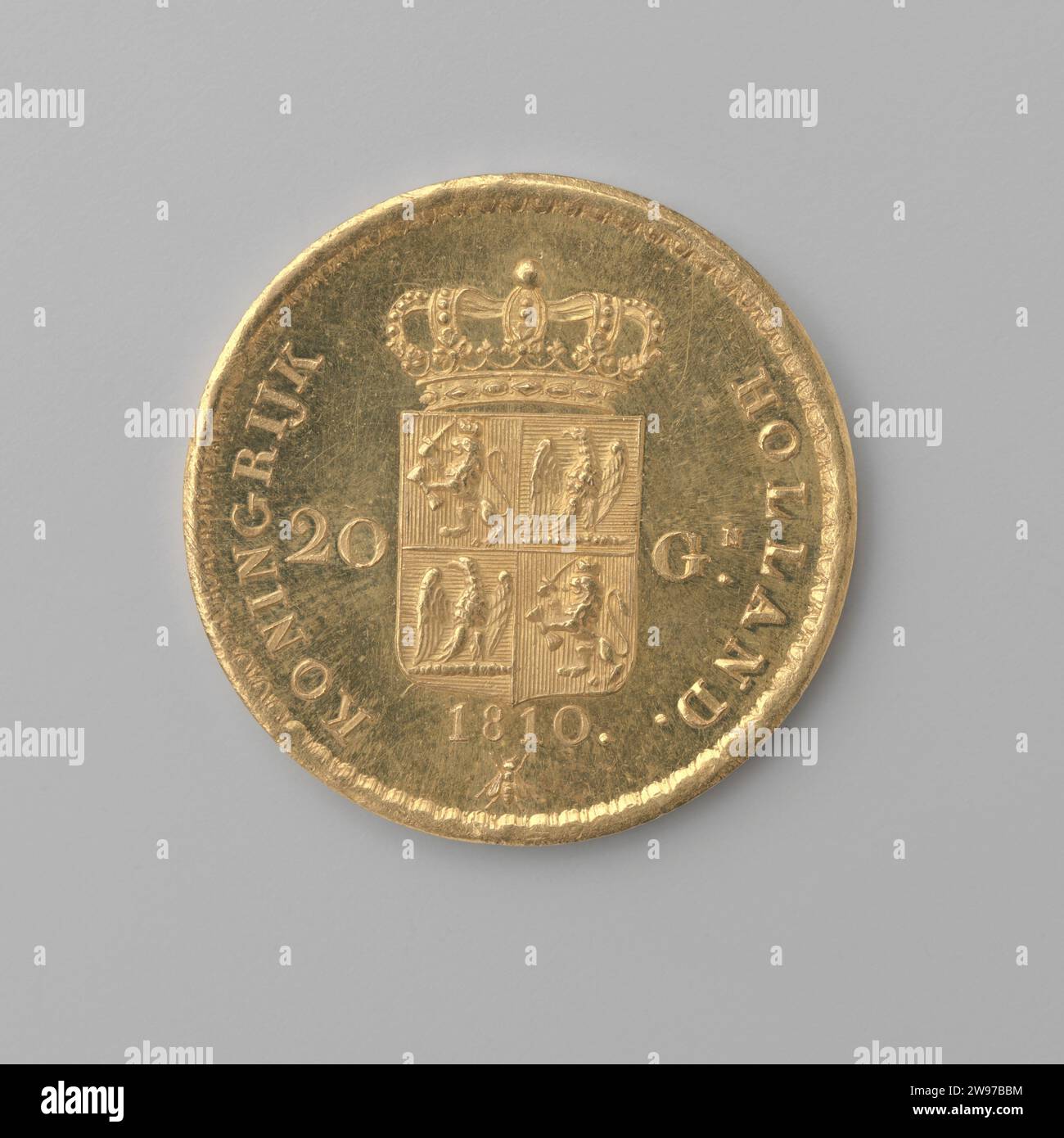 20 guilders of the Kingdom of Holland, 1810, Louis Napoleon (King of ...