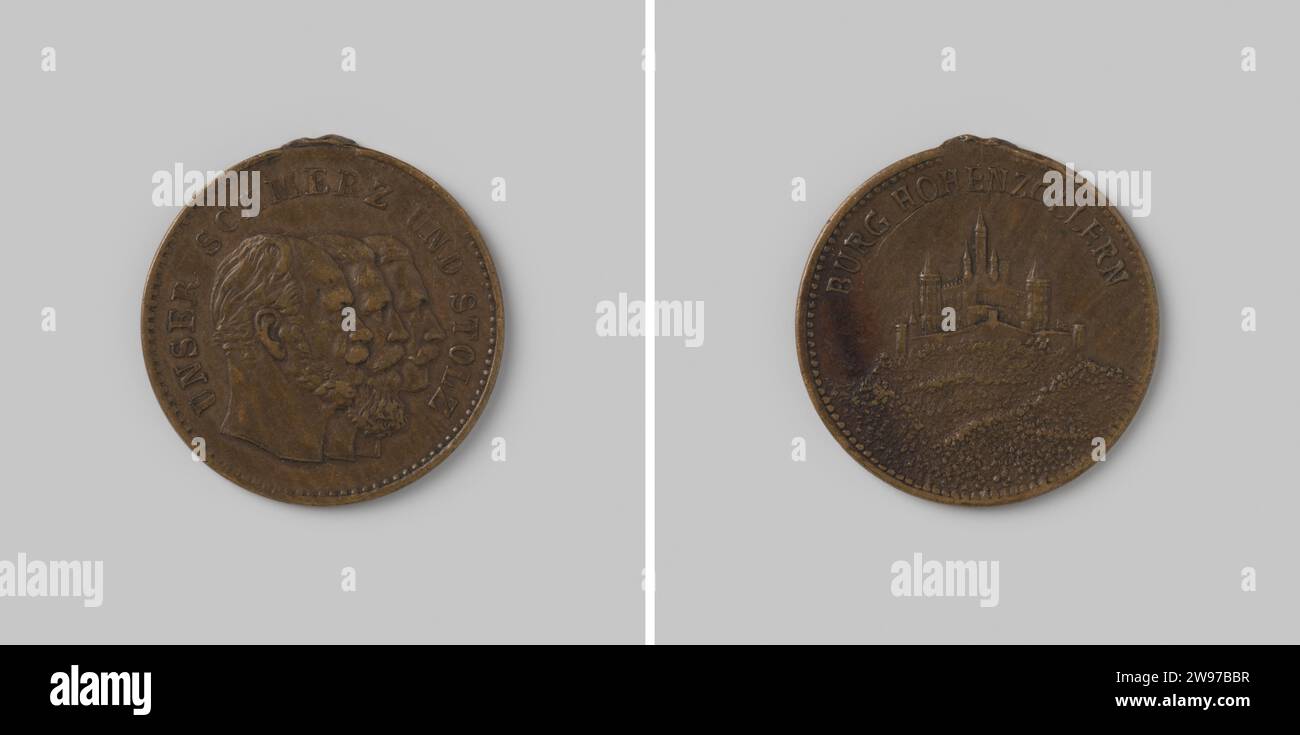 Threeizer Year in Germany 1888 ,, 1888 history medal Bronze medal with ...