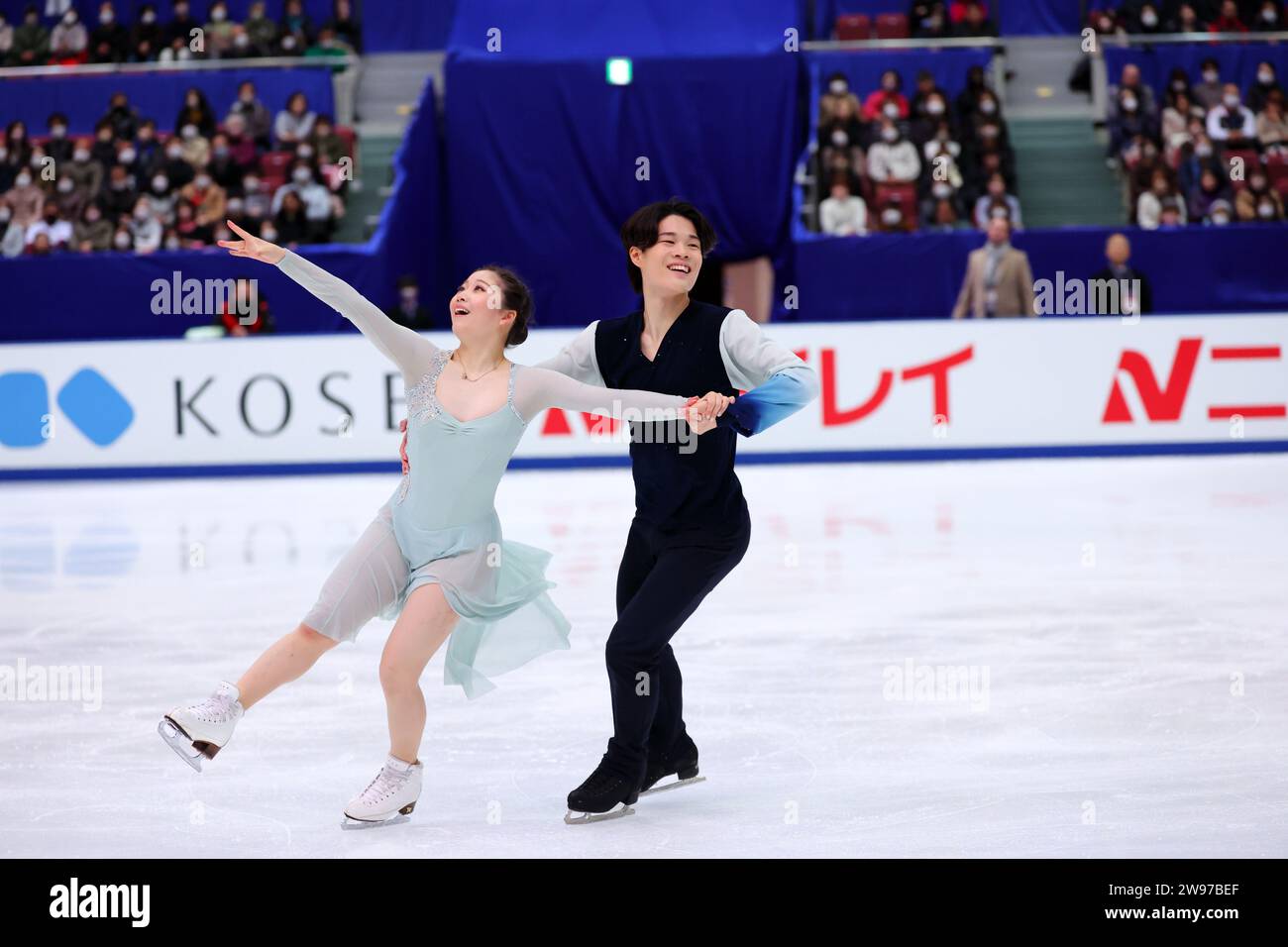 Nagano, Japan. 24th Dec, 2023. Azusa Tanaka Shingo Nishiyama Figure ...