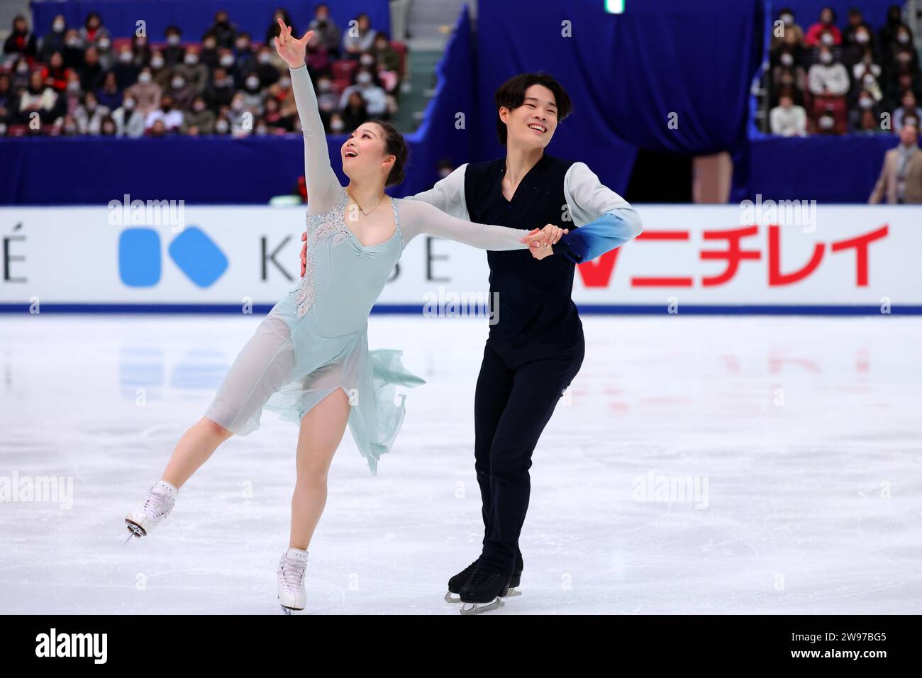 Nagano, Japan. 24th Dec, 2023. Azusa Tanaka Shingo Nishiyama Figure ...