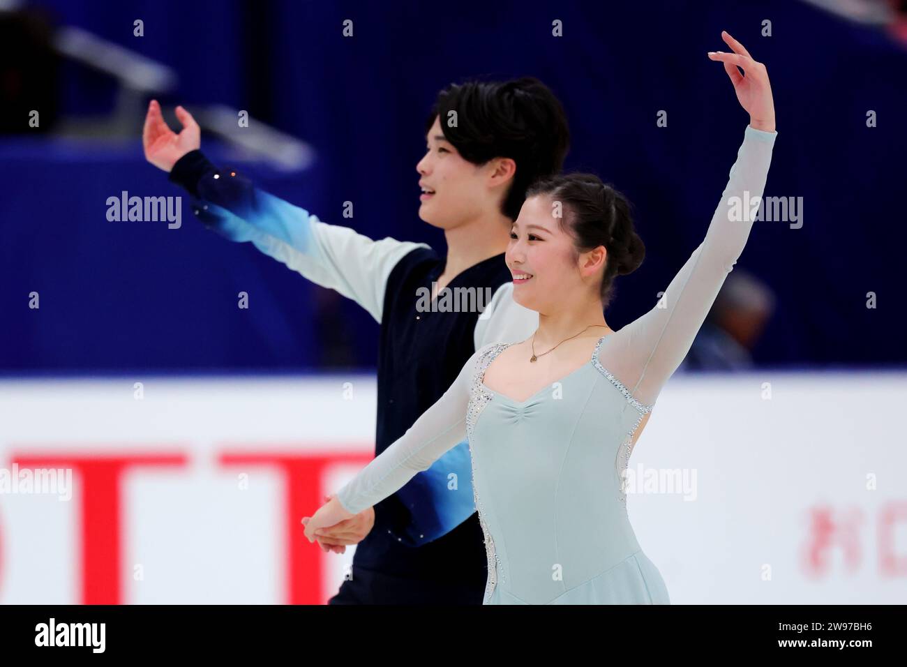 Nagano, Japan. 24th Dec, 2023. Azusa Tanaka Shingo Nishiyama Figure ...