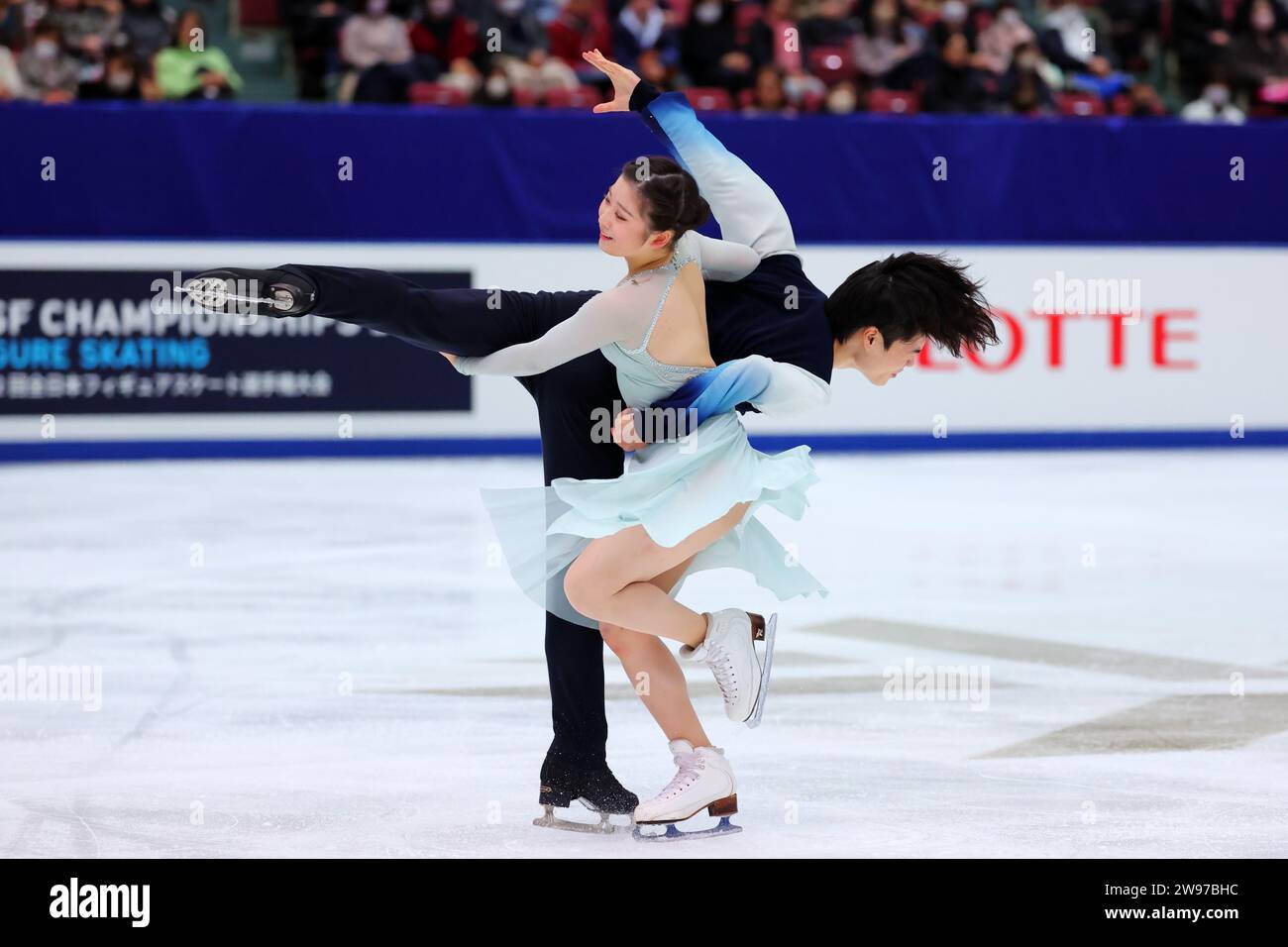 Nagano, Japan. 24th Dec, 2023. Azusa Tanaka Shingo Nishiyama Figure ...