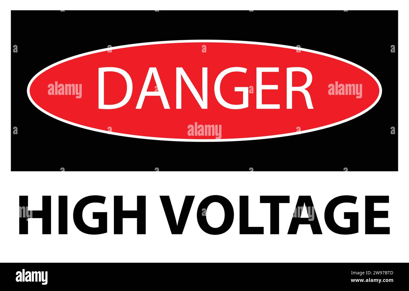 High Voltage sign | high voltage Yellow sign | triangle sign Stock ...