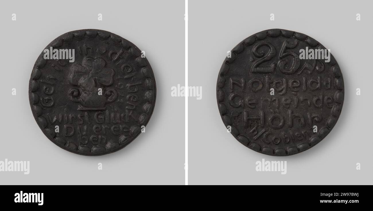 25 Mark Notgeld from Germany, Höhr, Coblenz, 1921, A. Kamp, 1921 coin ...