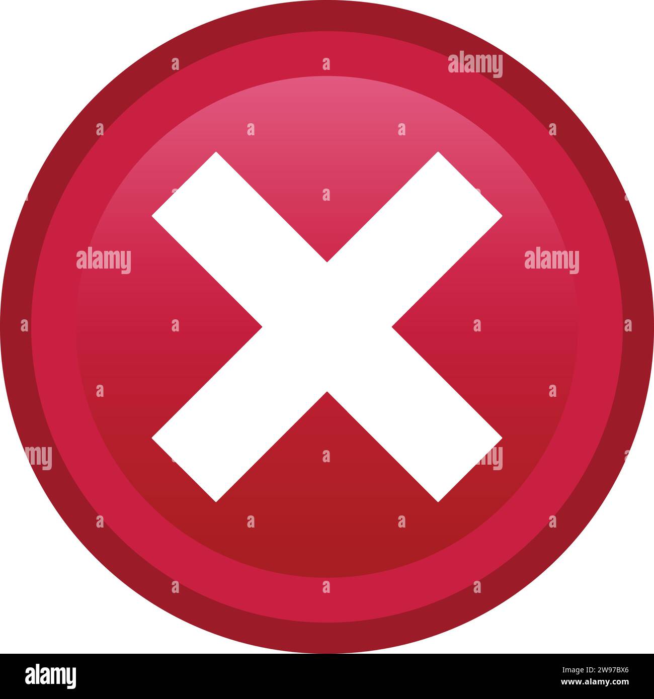 No sign | cross mark icon, cross mark| NO button Stock Vector Image ...