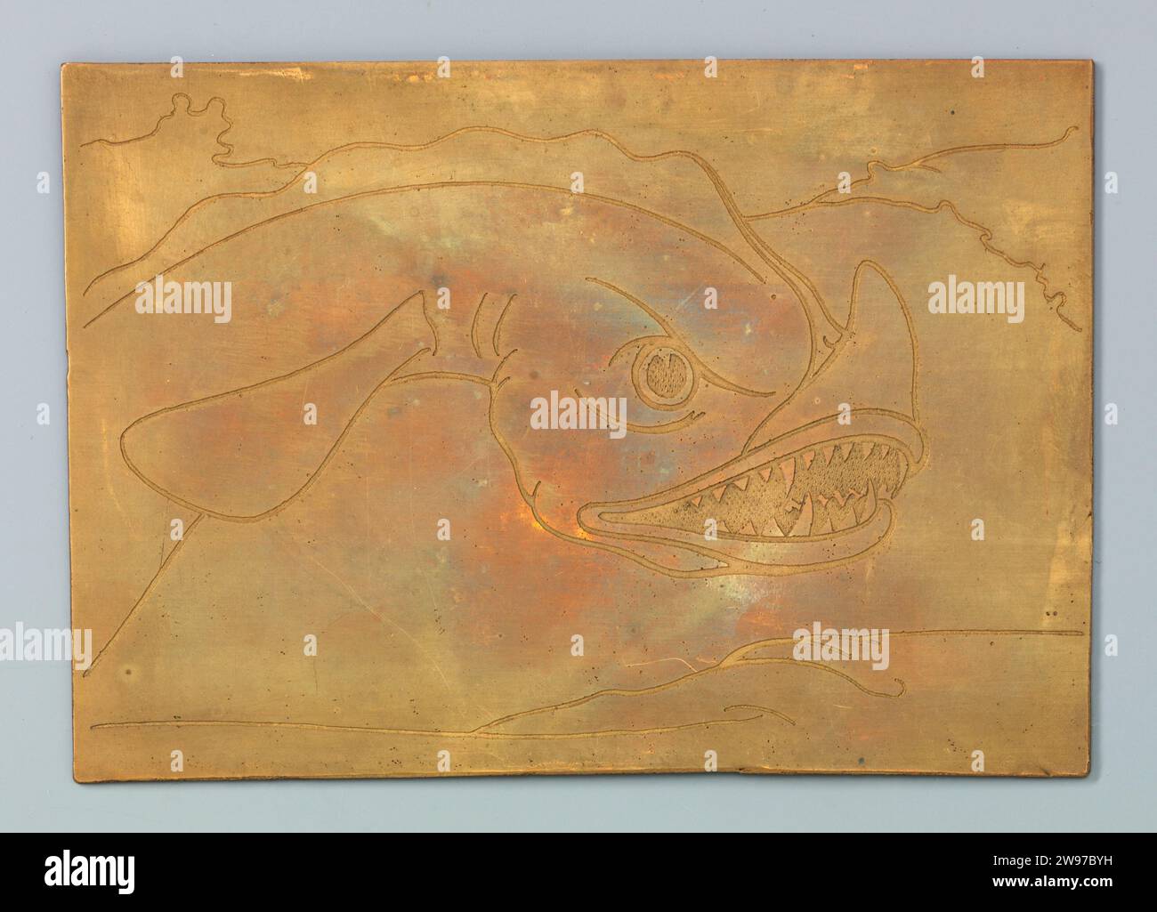 Hey, 1878 - 1944 brass (alloy) etching Stock Photo - Alamy
