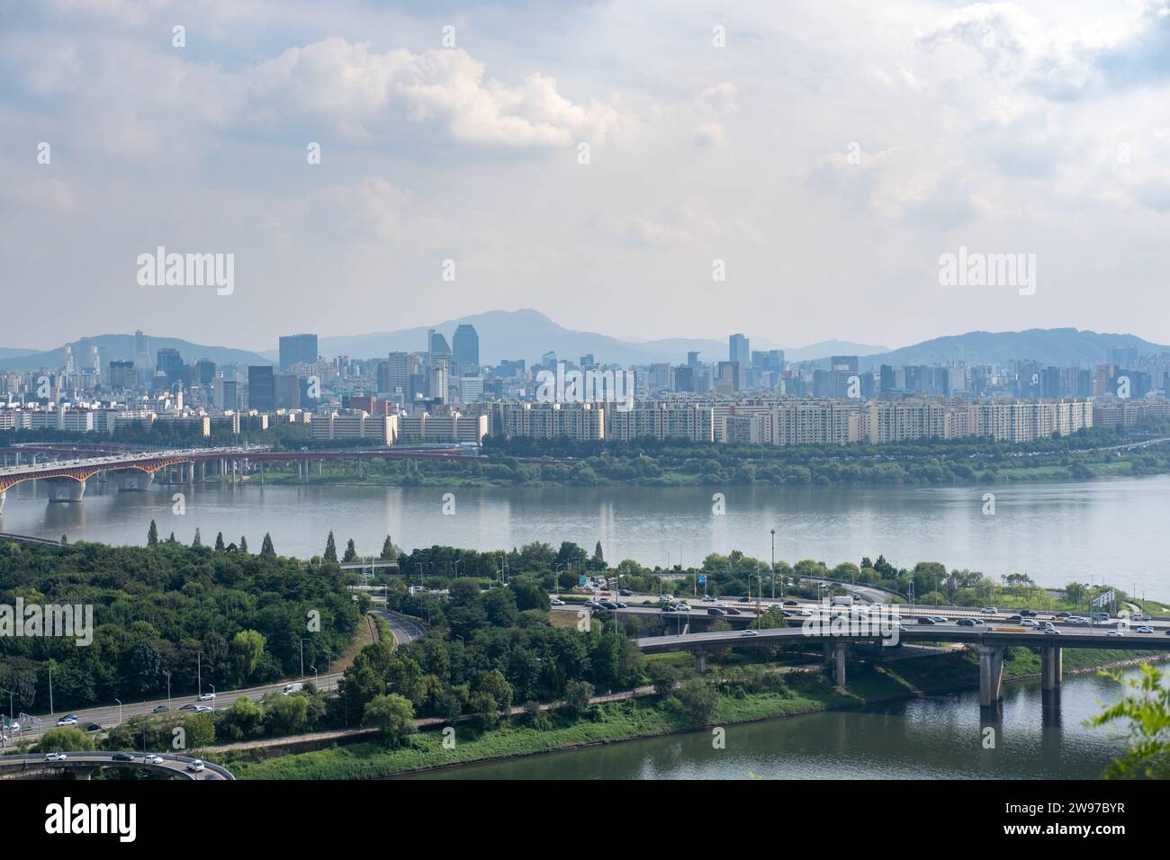 Seoul, South Korea - 31 August 2023: cluster of skyscraper in Seoul ...