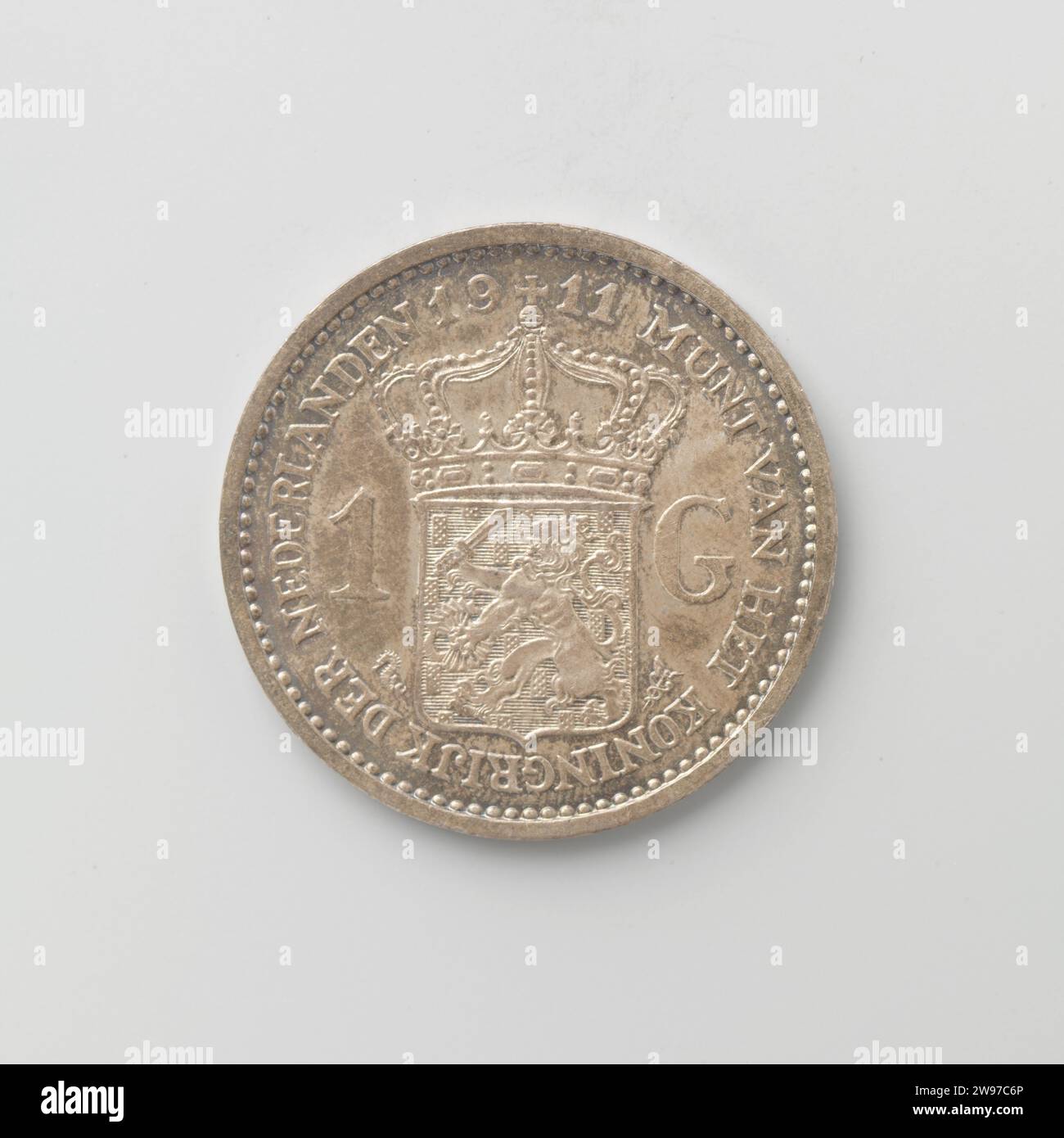 Dutch Gulden, 1911, Wilhelmina (Queen of the Netherlands), 1911 coin ...