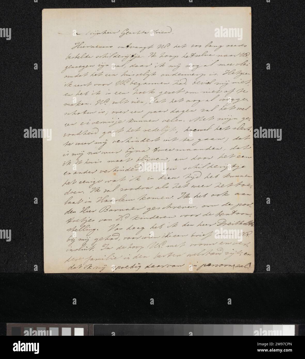 Letter to B. Verpoorten, Adrianus Johannes Ehnle, 1829 - 1863 letter ...