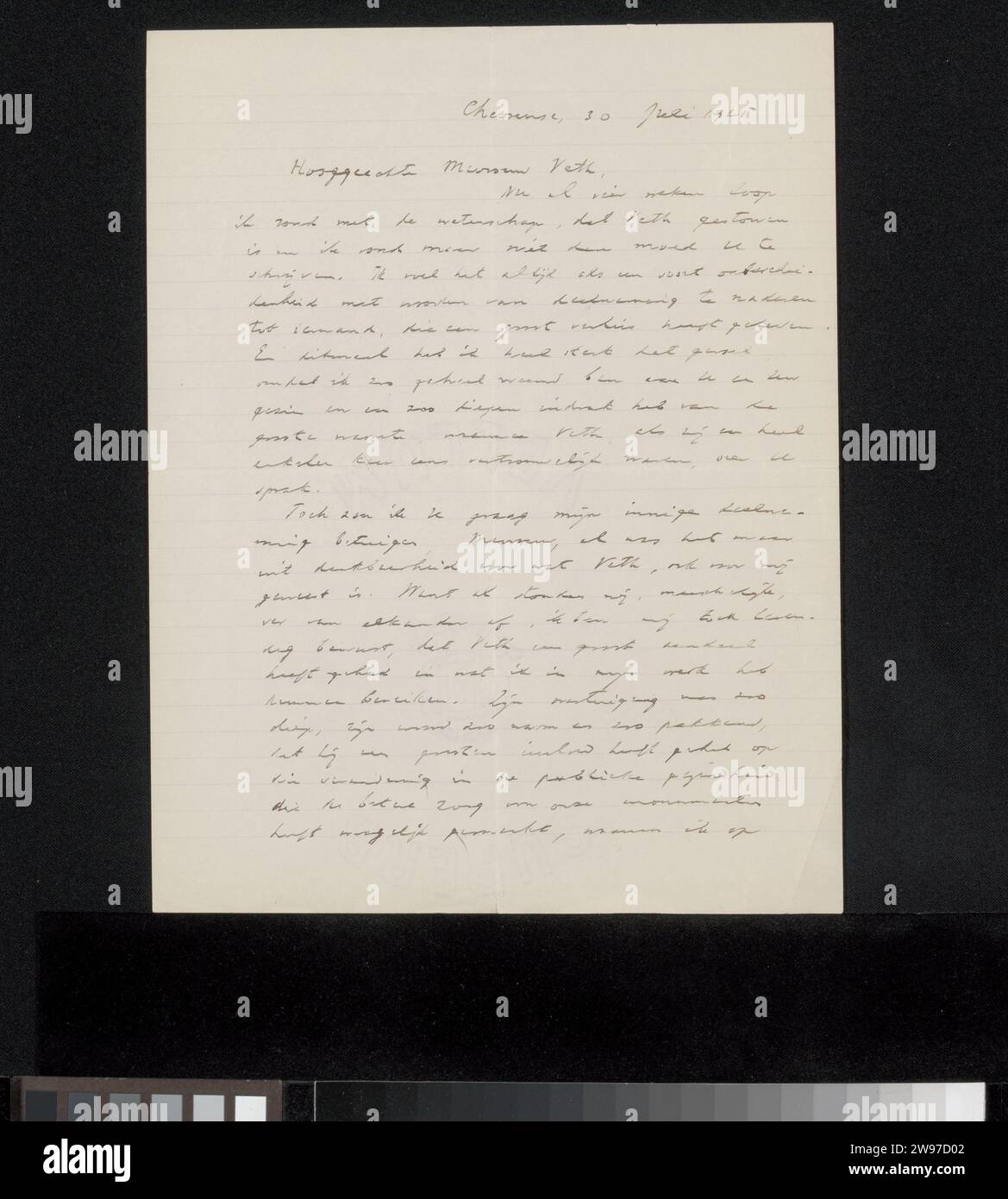 Letter to Anna Dorothea Dirks, Jan Kalff, 1925 letter Kid ink writing ...