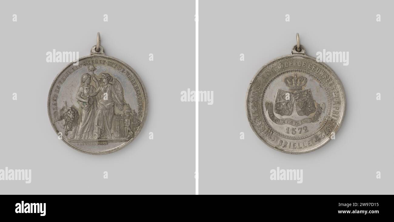 Commemoration of the intake of Den Briel 1872, Salomon de Vries, 1872 ...