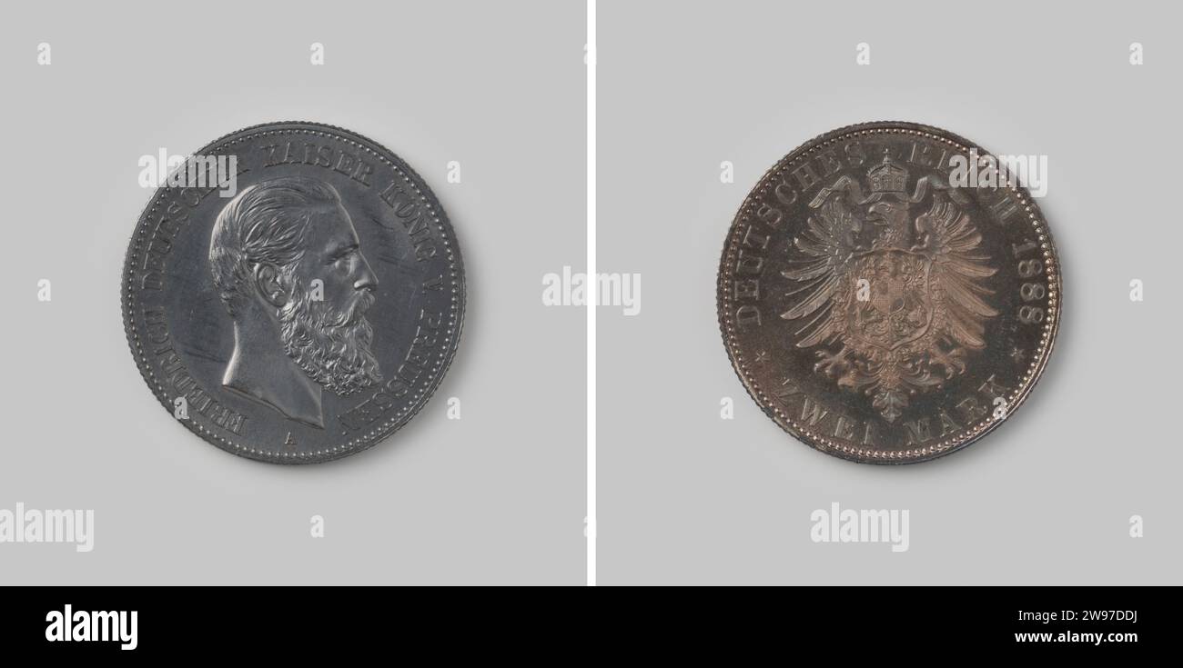 2 Mark from the German Empire, Prussia of Friedrich, 1888 ,, 1888 coin ...