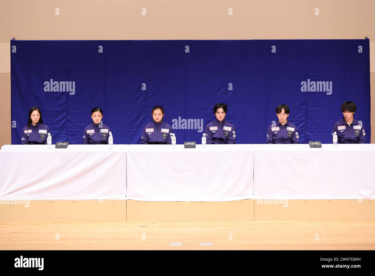 Nagano, Japan. 25th Dec, 2023. (L to R) Hana Yoshida, Mone Chiba, Kaori ...
