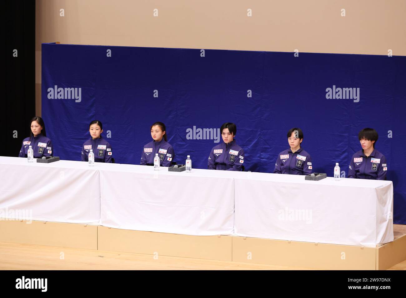 Nagano, Japan. 25th Dec, 2023. (L to R) Hana Yoshida, Mone Chiba, Kaori ...