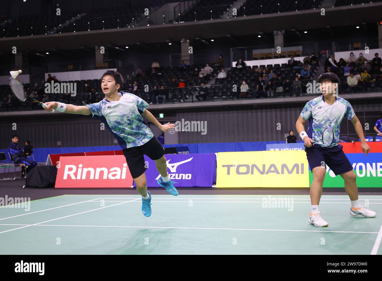 Musashino Forest Sport Plaza, Tokyo, Japan. 25th Dec, 2023. Shogo Miyashita & Haruka Masuda ...