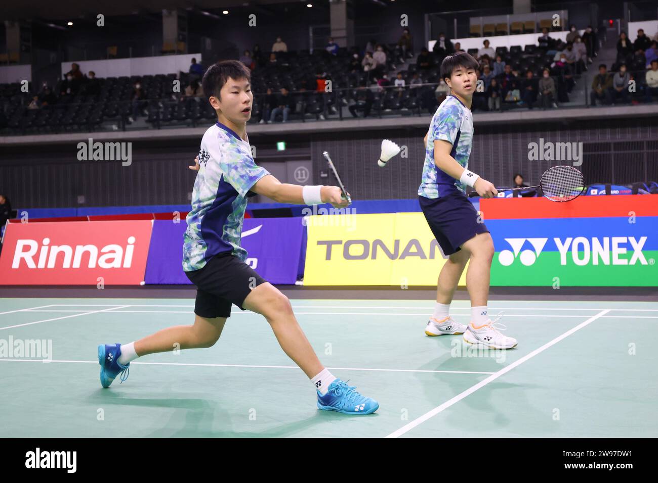 Musashino Forest Sport Plaza, Tokyo, Japan. 25th Dec, 2023. Shogo Miyashita & Haruka Masuda ...