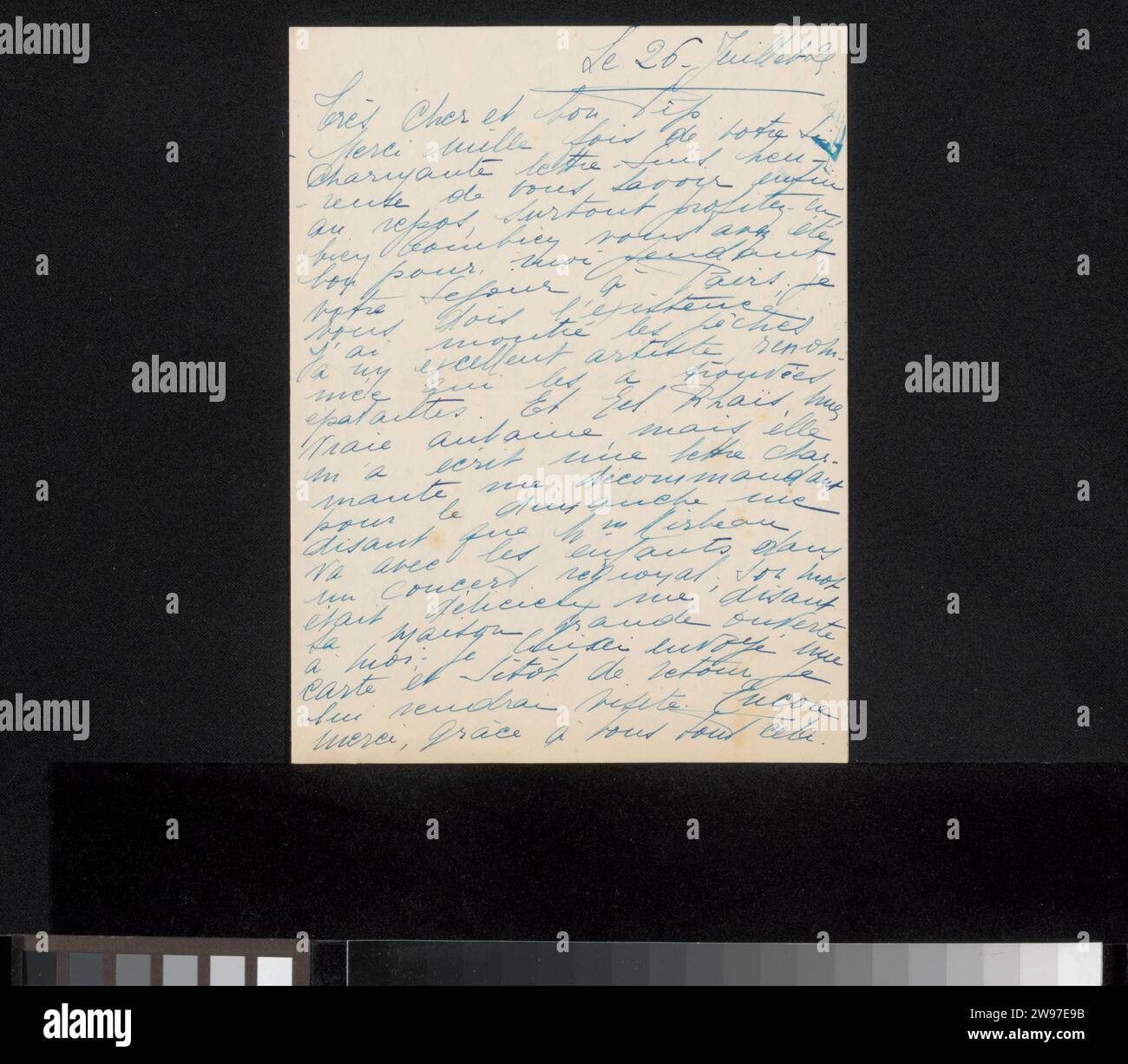 Letter to Philip Zilcken, 1925 letter paper. ink writing (processes ...