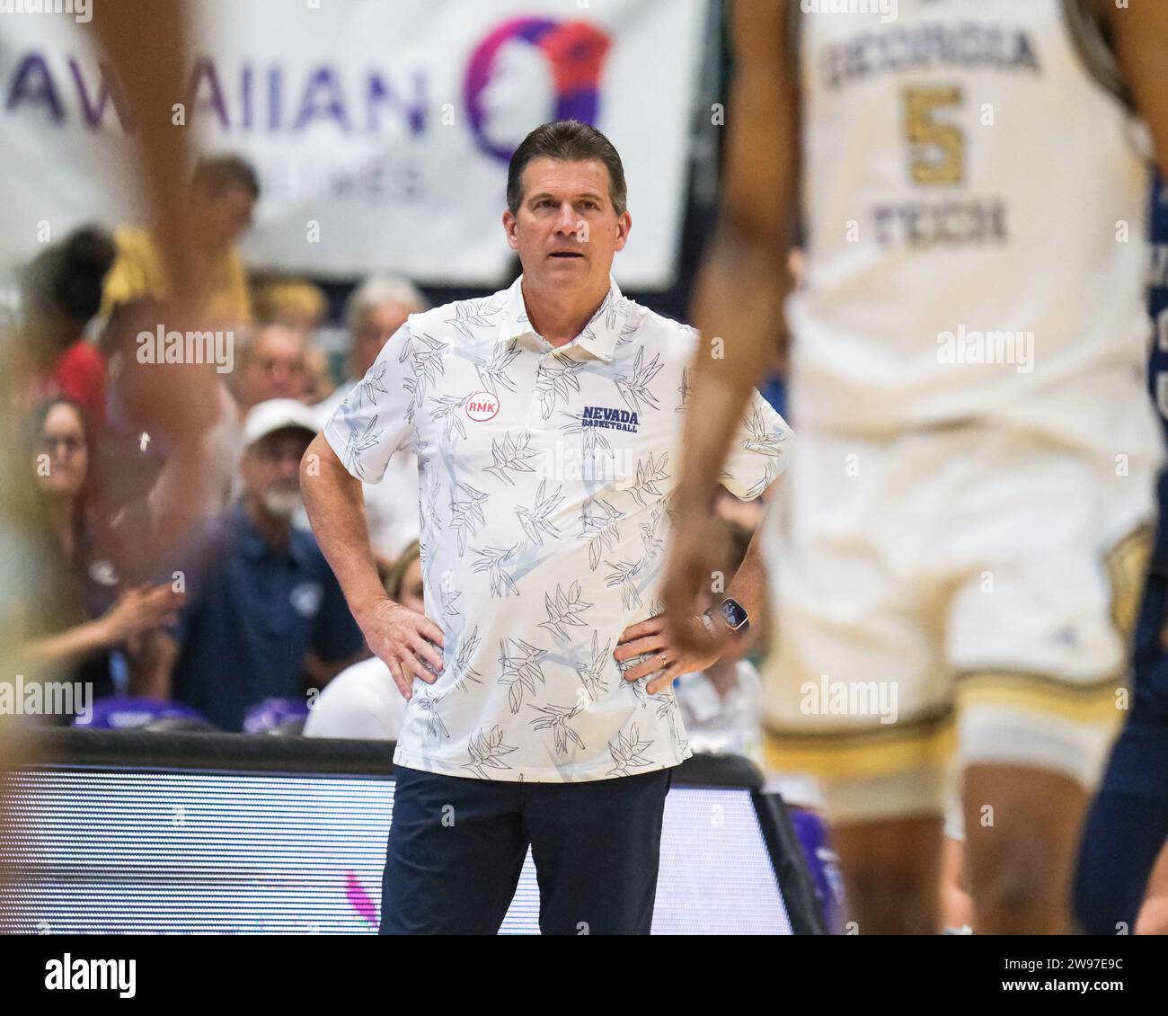 Honolulu, Hawaii, USA. 24th Dec, 2023. Nevada Head Coach Steve Alford ...