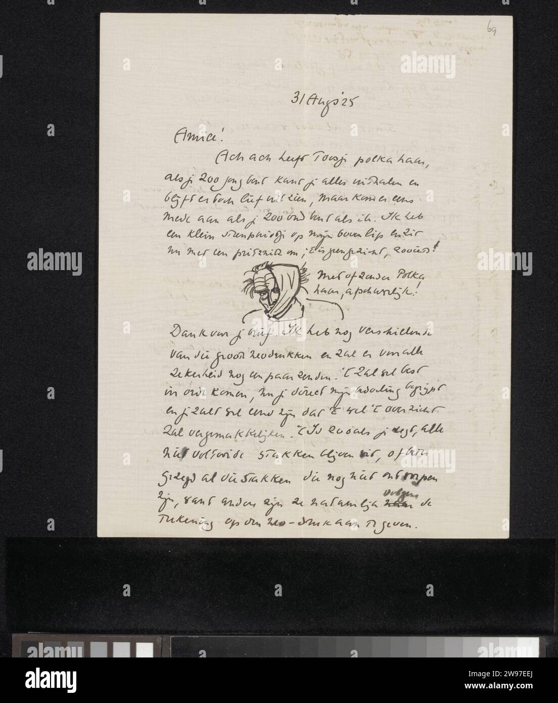 Letter to Willem Bogtman, Richard Nicolaüs Roland Holst, 1925 letter ...