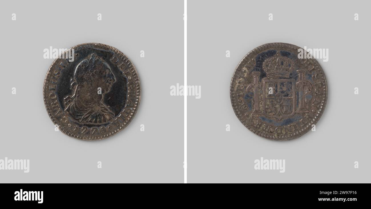 Reaal from Mexico of King Charles III, 1775 ,, 1775 coin Silver coin ...