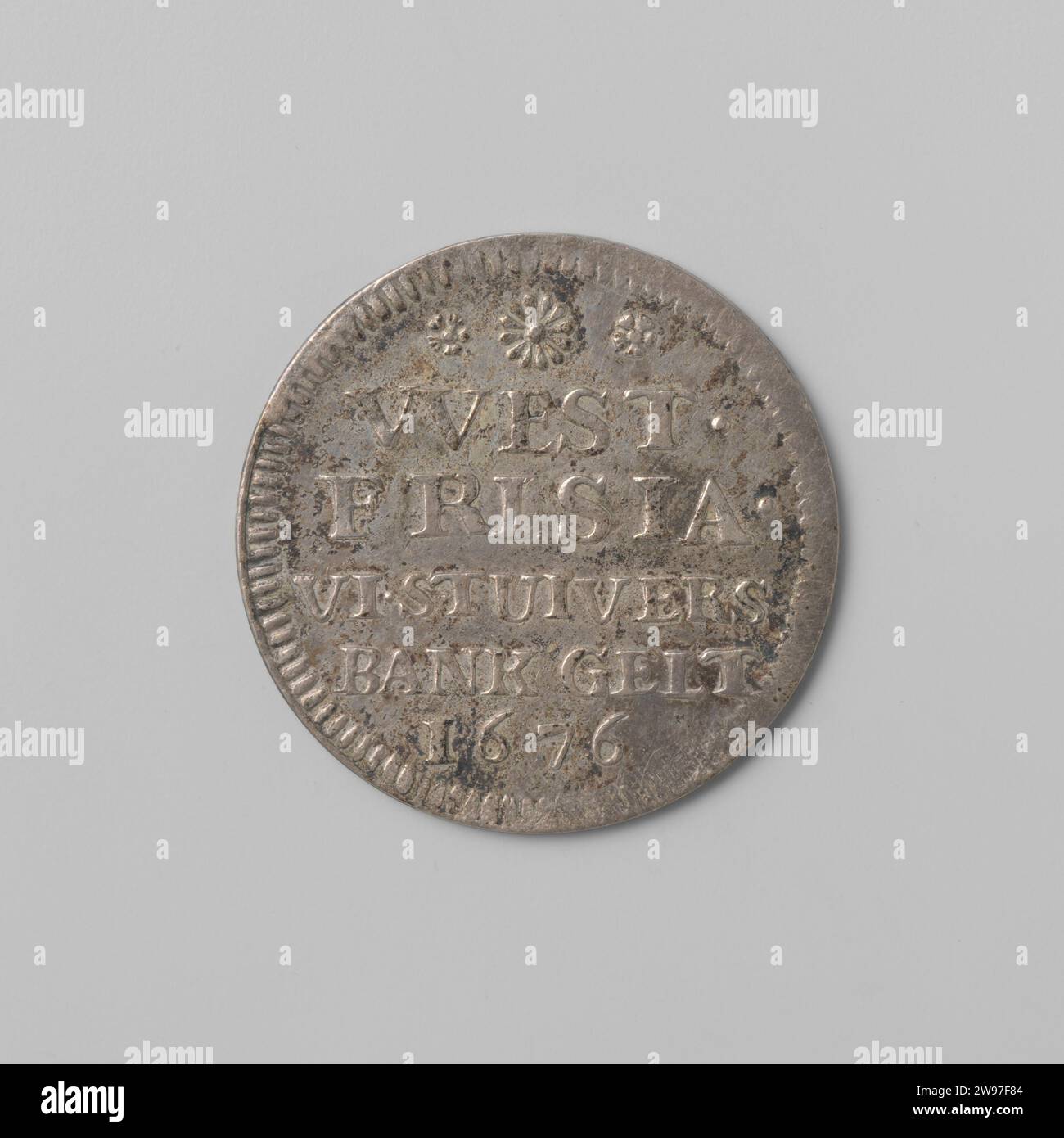 West Frisian Bankschelling, 1676, Dirck Bosch, 1676 coin Silver coin ...