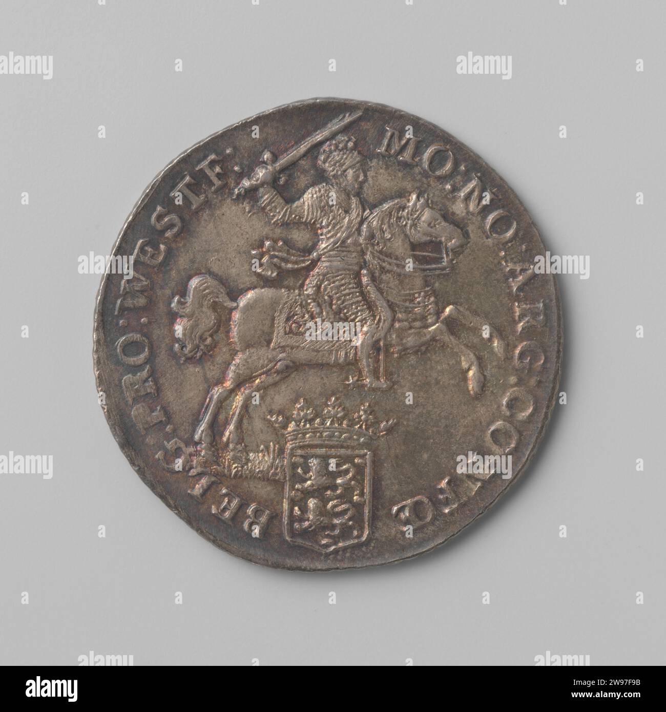 West Frisian half silver rider, 1791, Landscape West-Friesland, 1791 ...