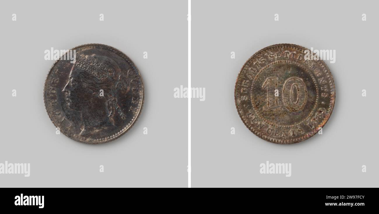 10 cents from the Straits Settlements of Queen Victoria, 1895 ,, 1895 ...